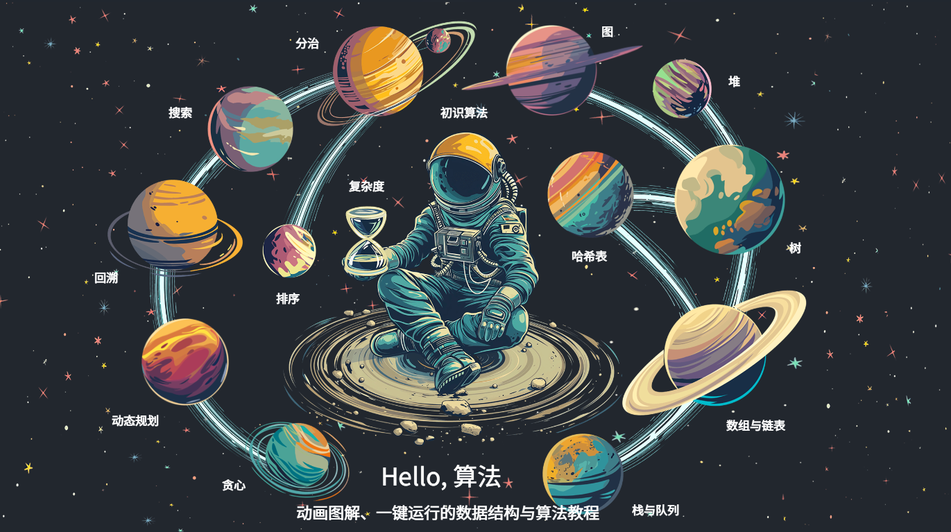 Hello 算法 带有动画图解的数据结构与算法教程 · Hyoung Blog